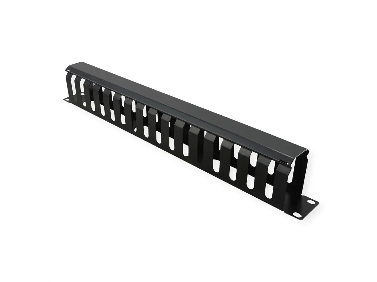 VALUE 19" 1UH Cable Management Plate, 40x60mm, black - Accessories - VP ...