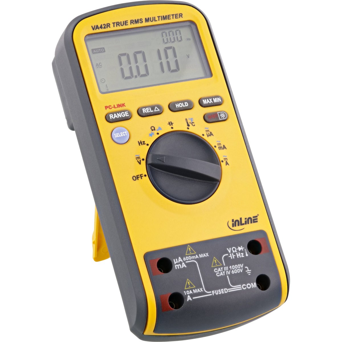 InLine® Multimeter Dual-Display, with PC connection via USB, CAT III ...