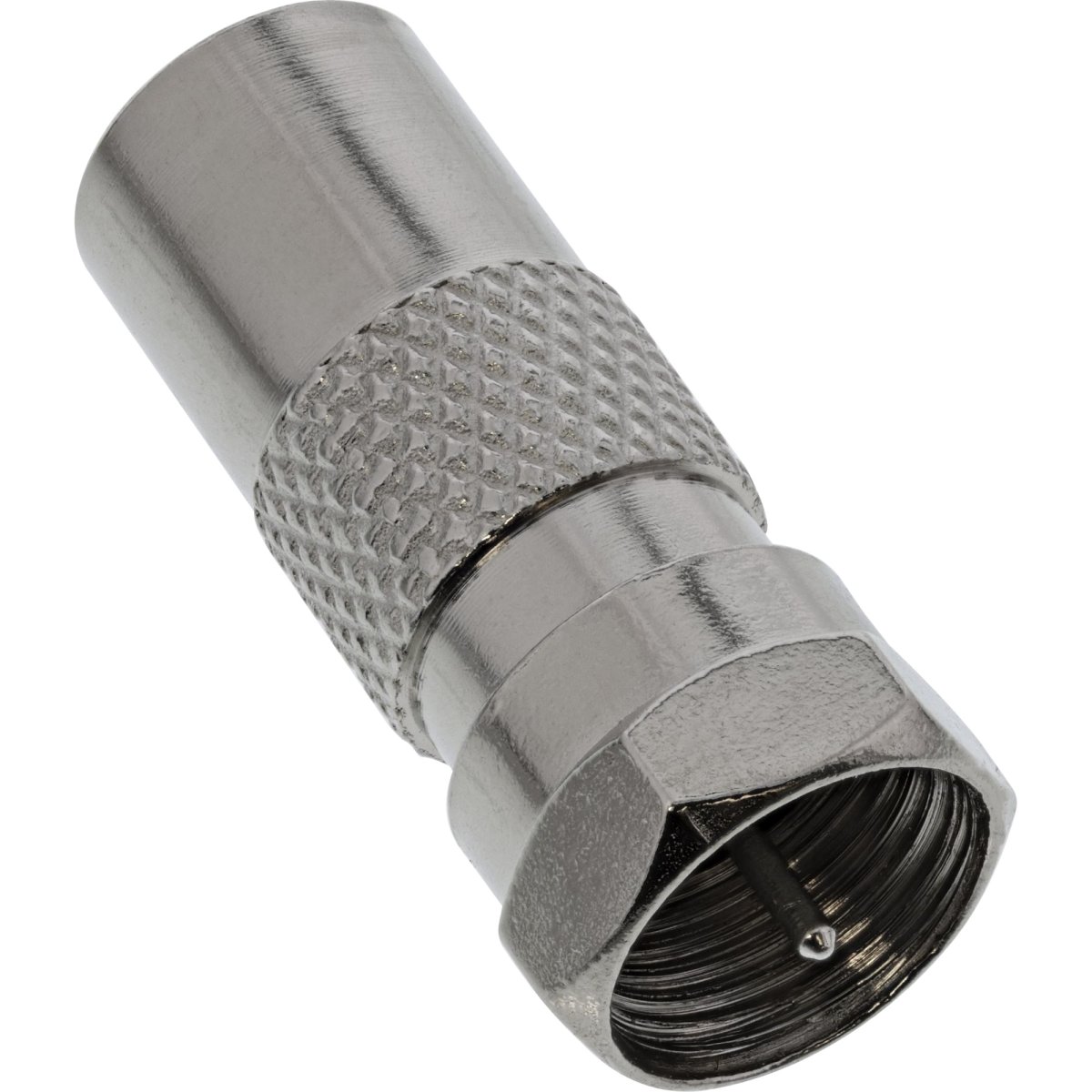 InLine® Coaxial Adapter F-male connector SAT to IEC male Antenna ...