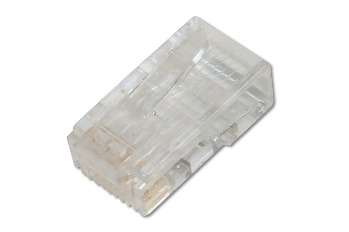 CAT 6 Modular Plug, 8P8C, unshielded for Round Cable, pass through ...